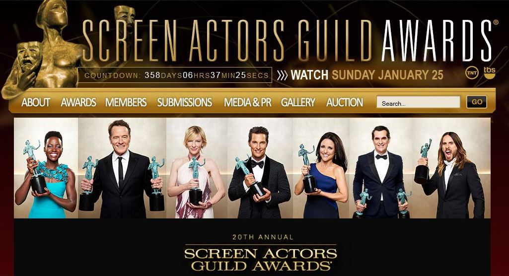 Awards season continues as the 20th Annual Screen Actors Guild Awards ...